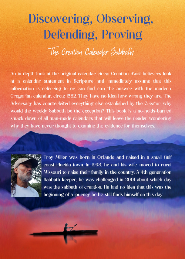 Discovering Observing Defending Proving The Creation Calendar Sabbath ...