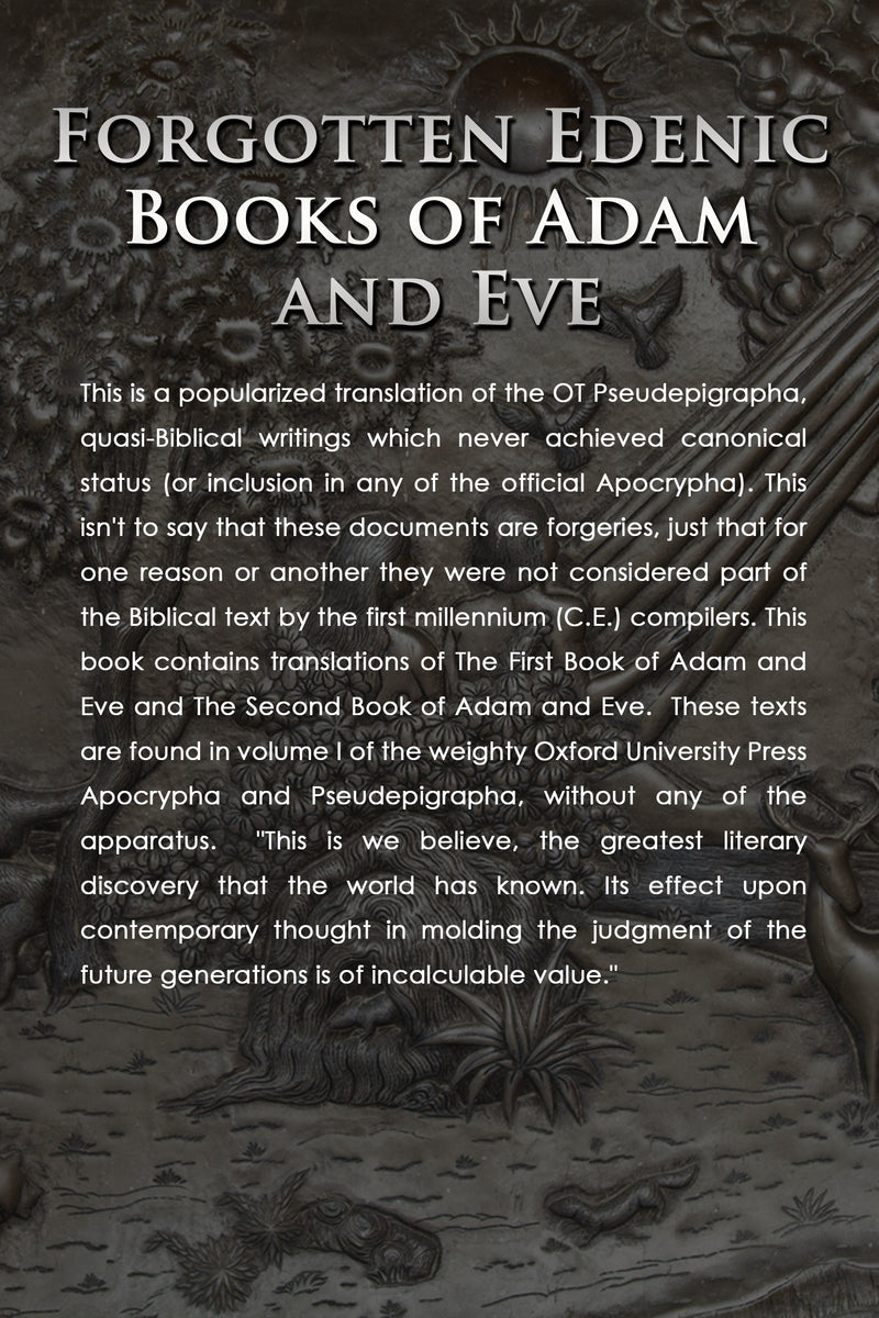 The Forgotten Edenic Books of Adam and Eve – Sacred Word Publishing